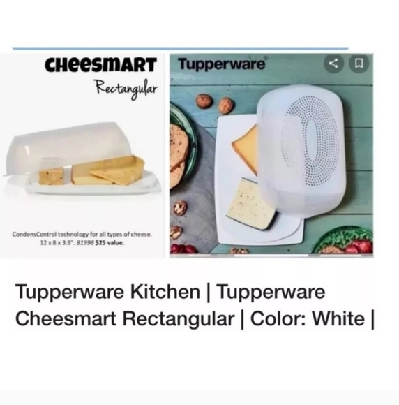 Tupperware | Kitchen | Tupperware Cheesmart Rectangular Container Nwot ...